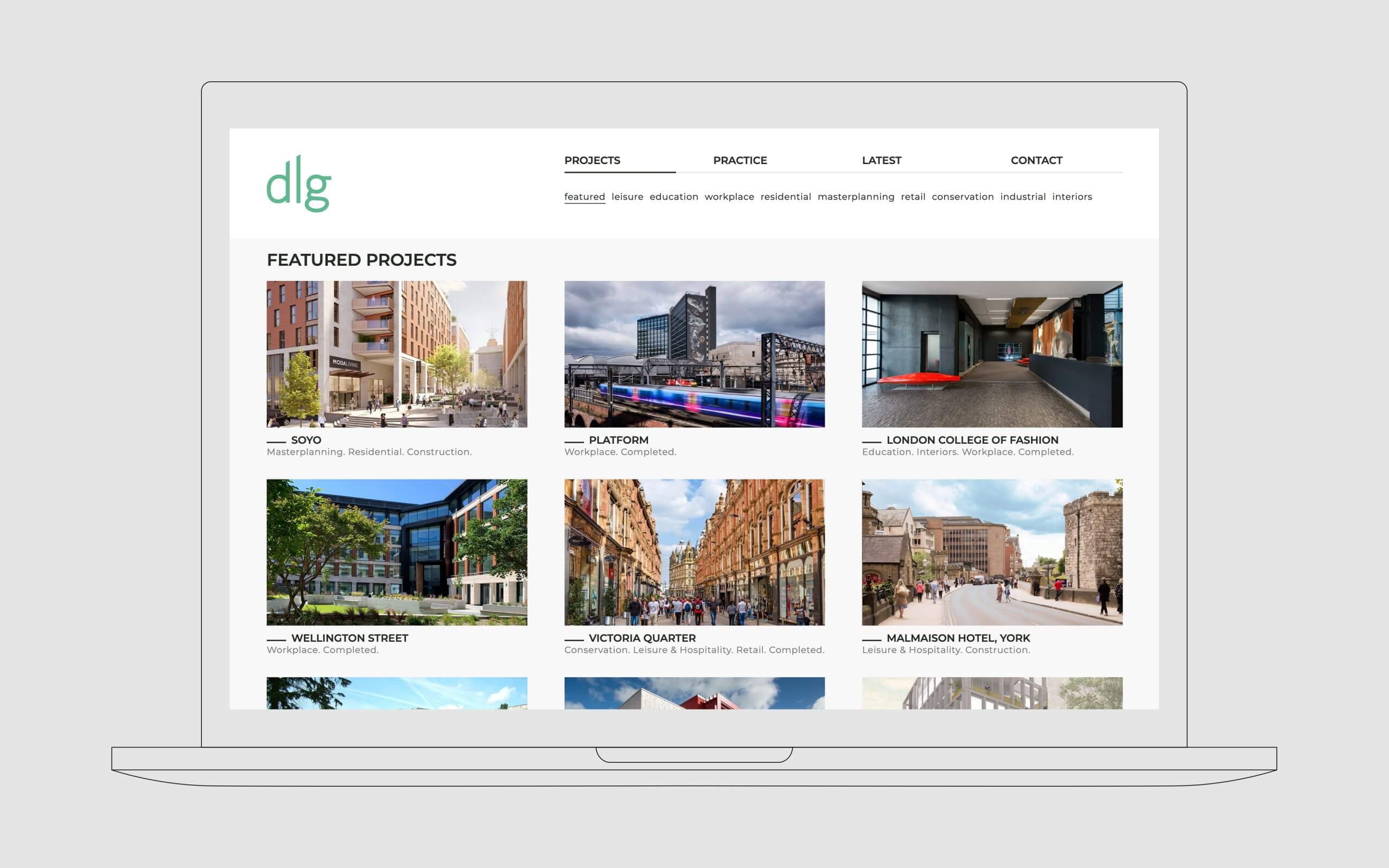 DLG Architects Website - Designagogo | Freelance Web design, Leeds ...